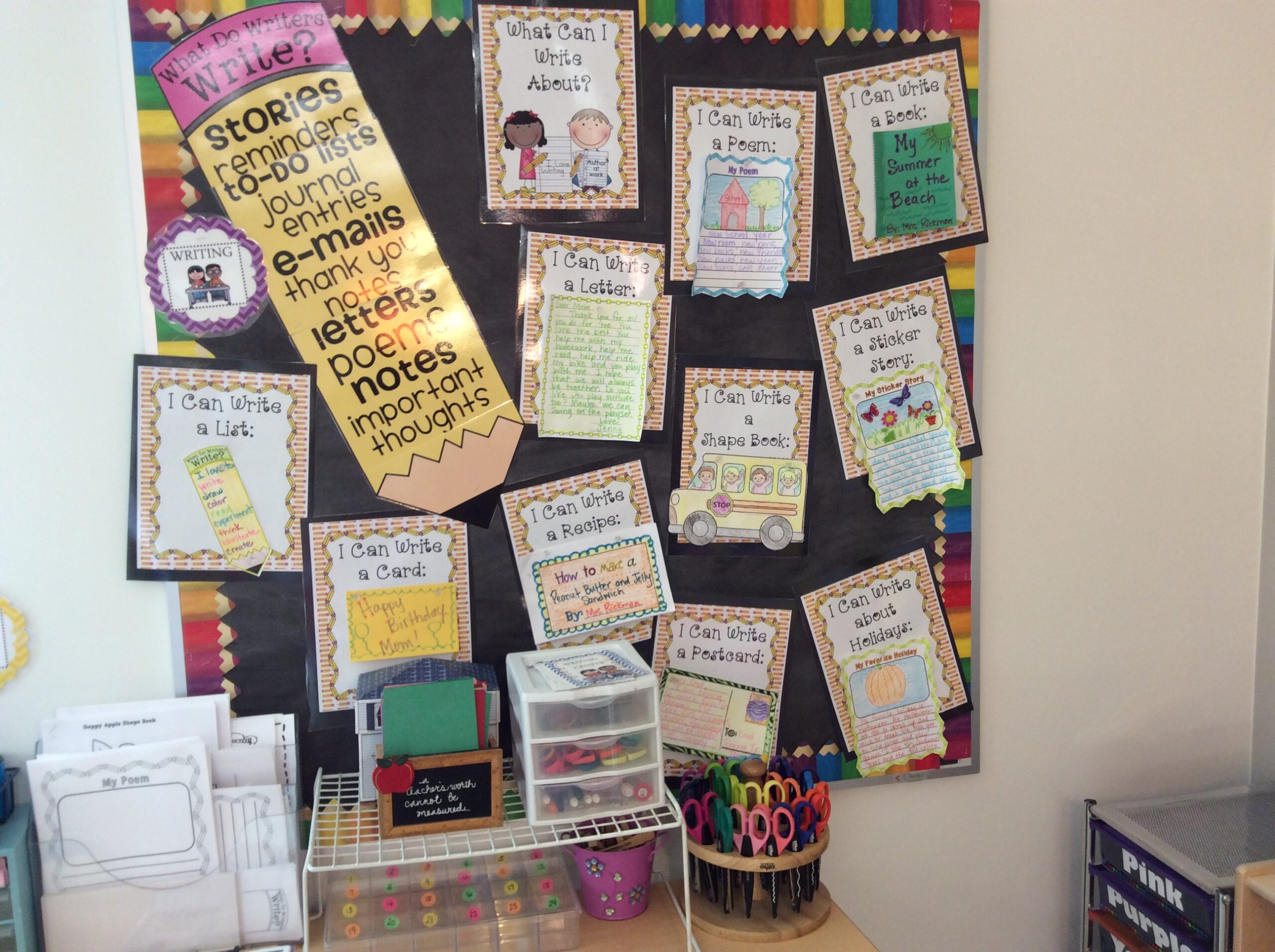 Create Your Center Box: Holiday Writing Centers - Create Your Balance ...